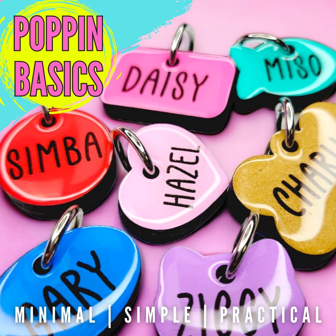 Poppin Basics – Poppin Pet Tags