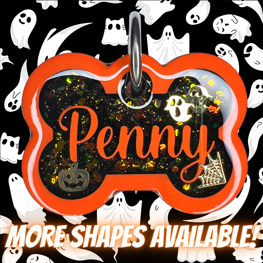 Poppin Premium - Halloween - Spooky Girl – Poppin Pet Tags